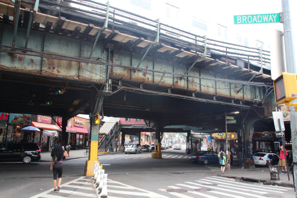 The intersection of Broadway and Myrtle Avenue in the borough of ...